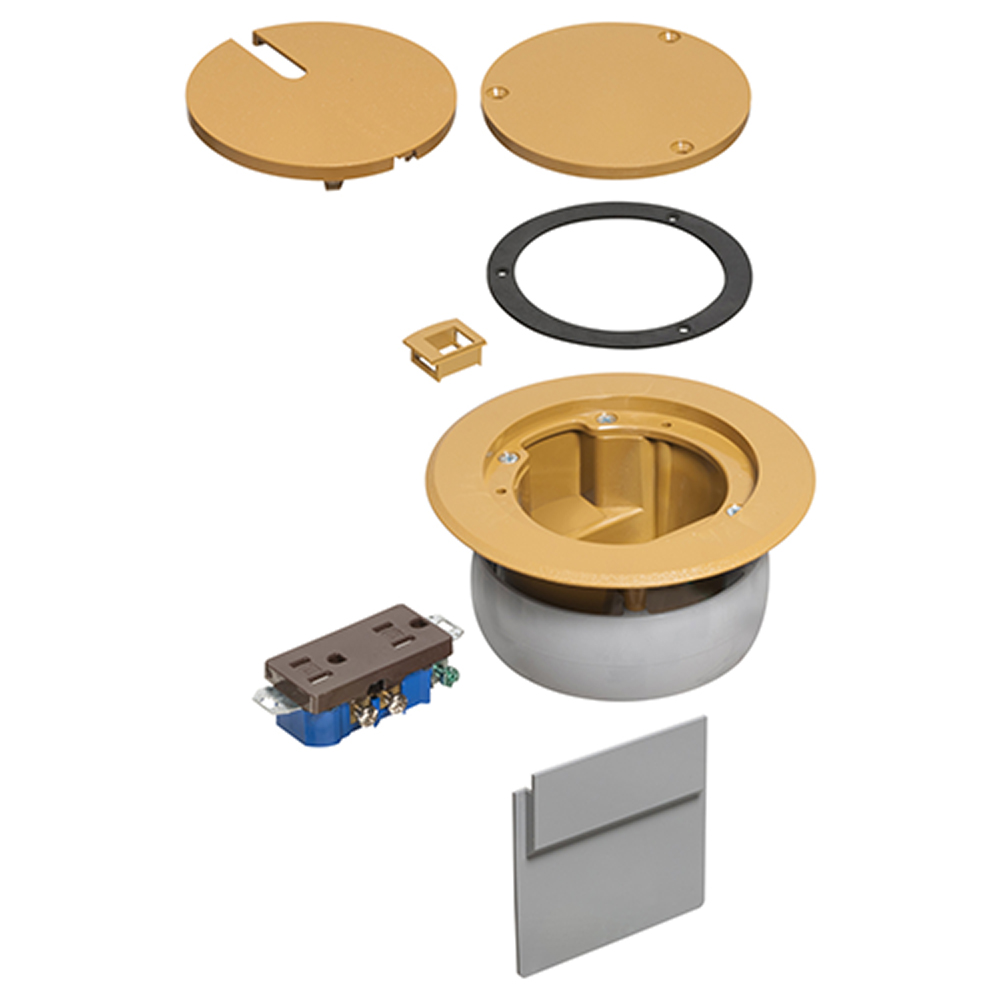 FLBC4560DCA Floor Box Recessed Cover Kit Arlington Industries;Arlington ...